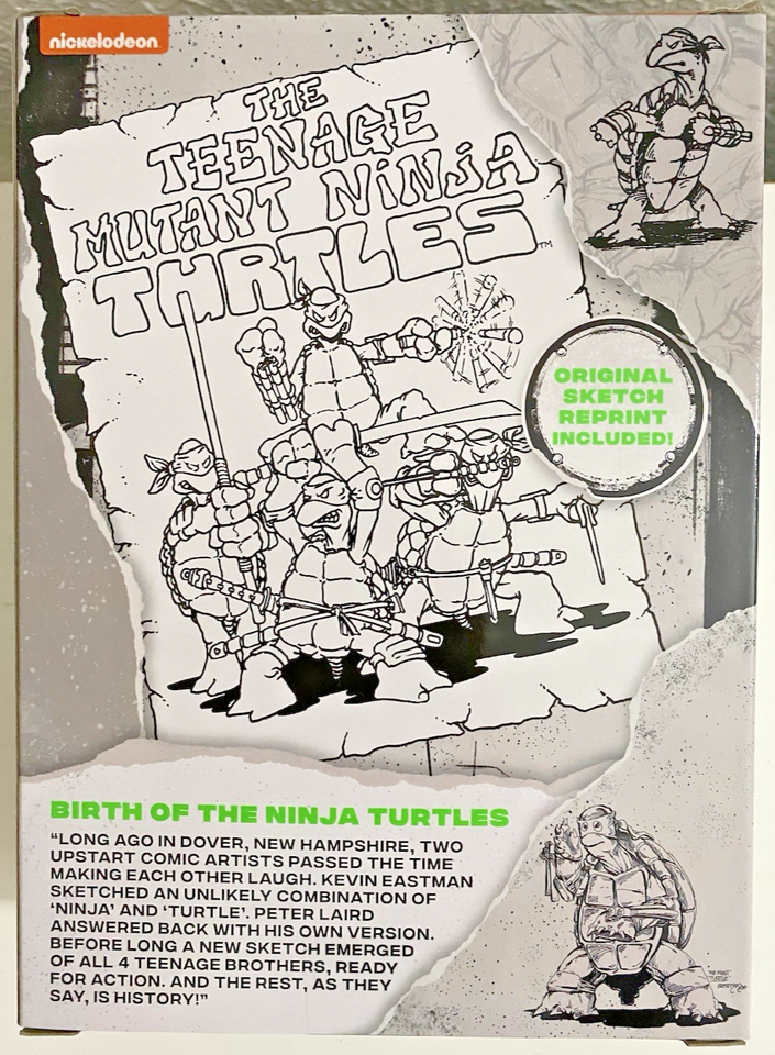 LEONARDO Teenage Mutant Ninja Turtles 40th Original Sketch 4" Figure ...