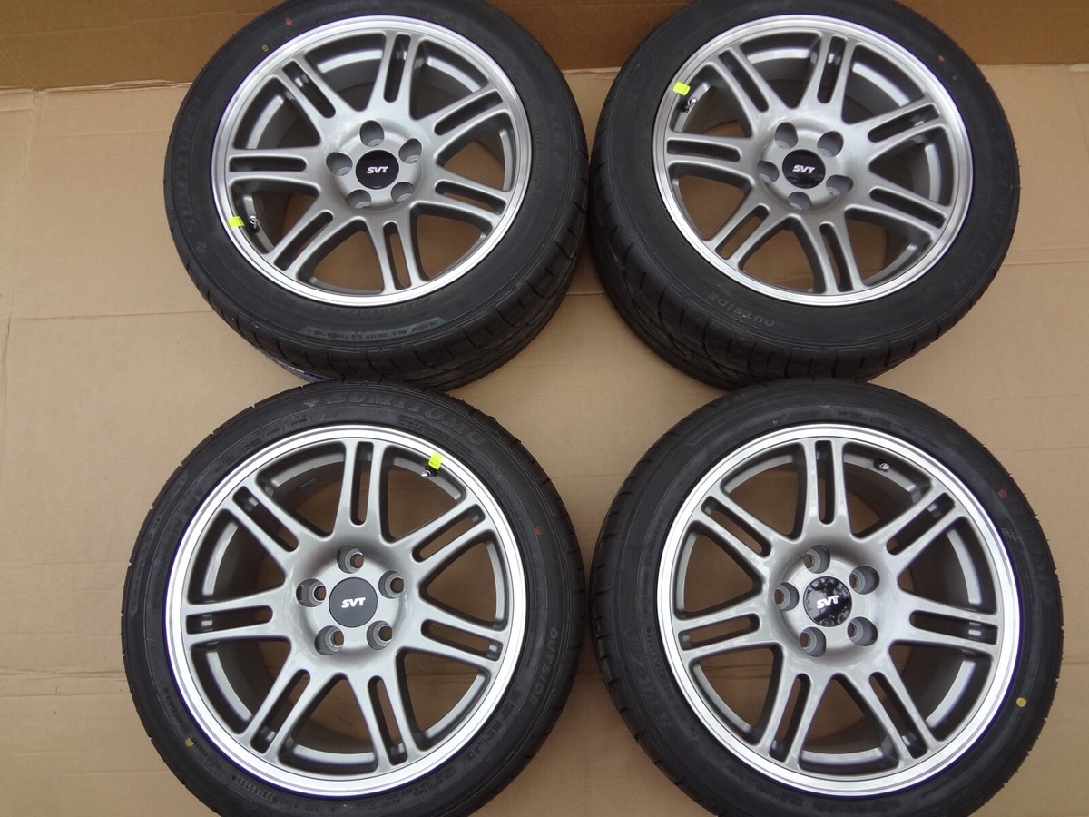 Svt Cobra Rims 17" Fits Mustang® Cobra R 4 Lug Deep Dish Wheel Chrome