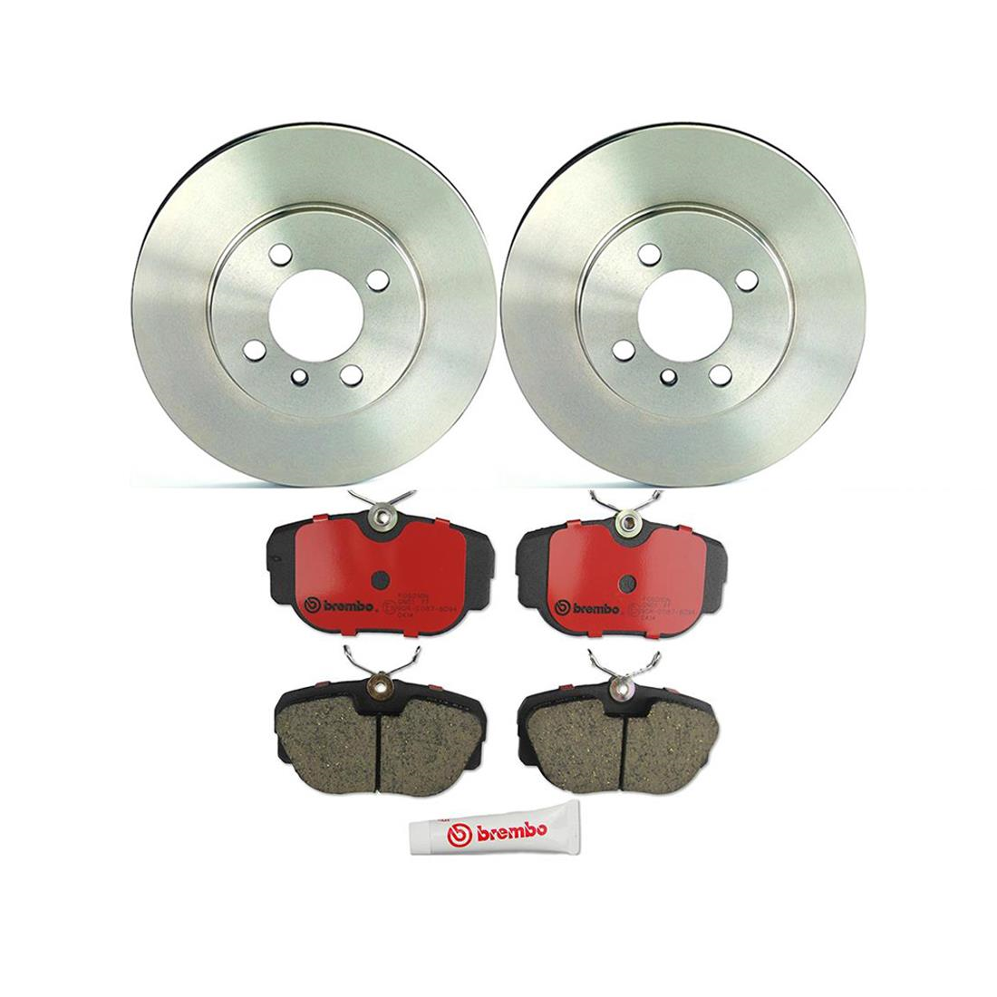 Front Brembo Brake Rotors and Ceramic Pads Kit Set Fits 1986-1987 BMW ...