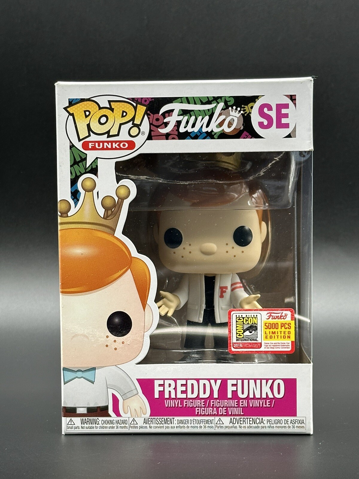 Funko Pop! Funko - Freddy Funko Letterman Jacket (Red) - SDCC 2018 - LE ...