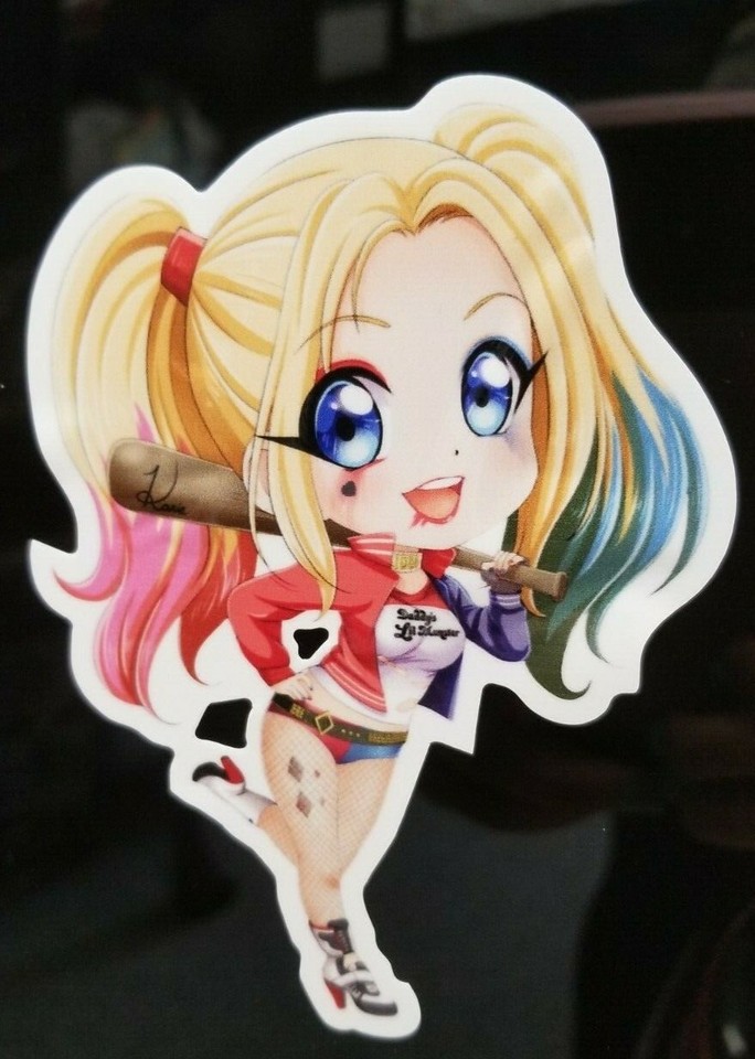 5" x 3" 5/8 HARLEY QUINN V3 Car/Truck/Windows//Full Color Sticker | eBay