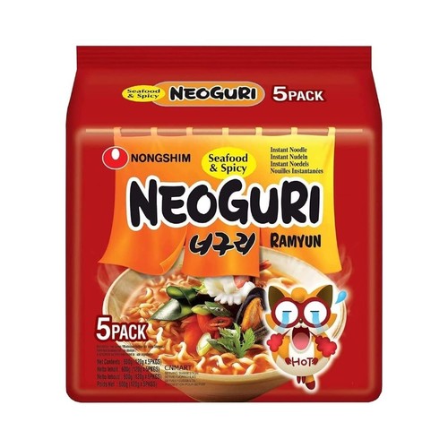Nongshim Neoguri Ramyun Seafood & Spicy Instant Noodle, 120g - Halal ...