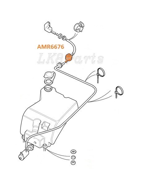 Land Rover Washer Fluid 4mm Hose One Way Non Return Check Valve New ...