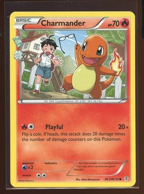 Charmander Common LP RC3/RC32 Radiant Collection XY Generations Pokemon ...