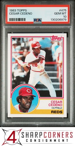 1983 TOPPS #475 CESAR CEDENO REDS PSA 10 | eBay