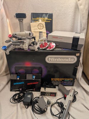 NES Nintendo Test Market Pre-Deluxe Set Console ROB in Box Complete Low ...