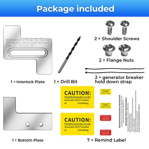 Generator Interlock Kit For Challenger Westinghouse Siemans 200 Amp ...