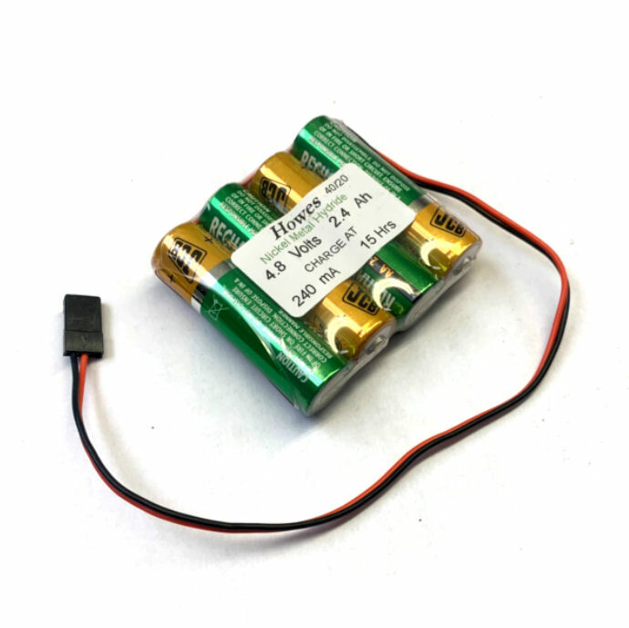 4.8 volt Receiver Battery Pack for Radio Control Models High Capacity ...