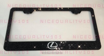 Lexus F Sport License Plate Frame Holder Made w/ Swarovski Crystals