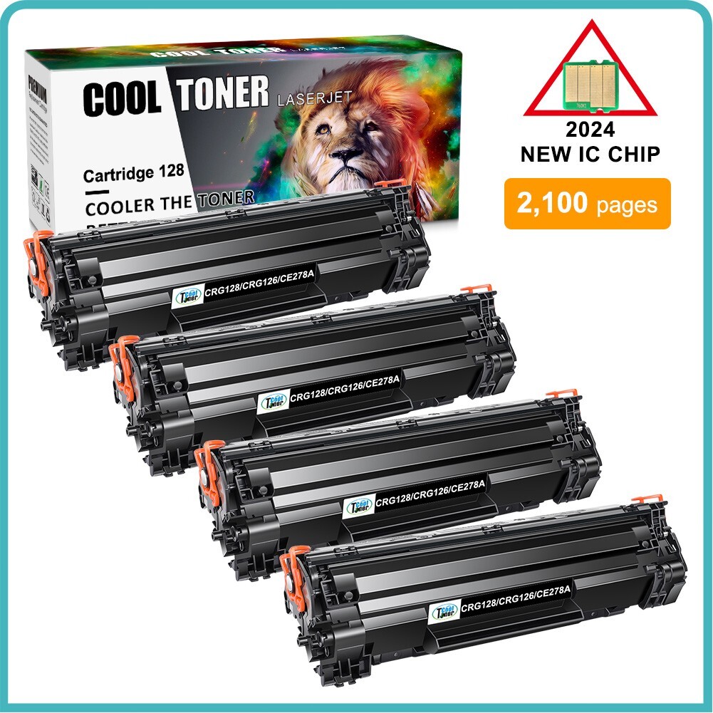 4PK CRG128 For Canon 128 Toner Cartridge ImageCLASS D530 D550 MF4880dw ...