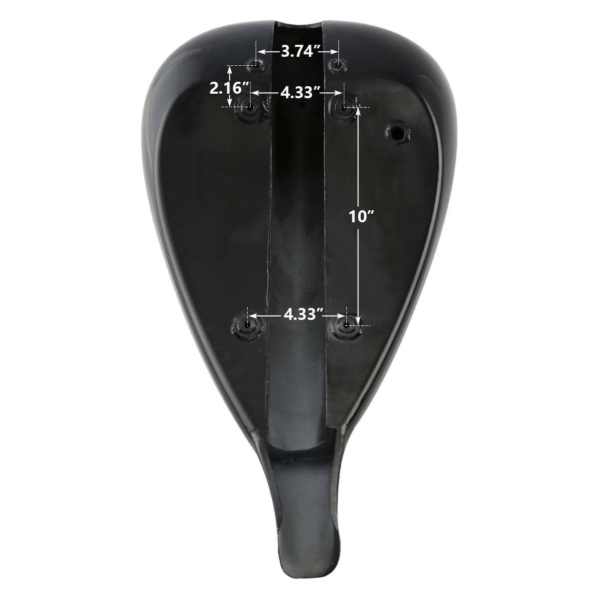 5" Extended Fuel Gas Tank 4.7 Gallon Fit For Harley Touring Road Glide ...