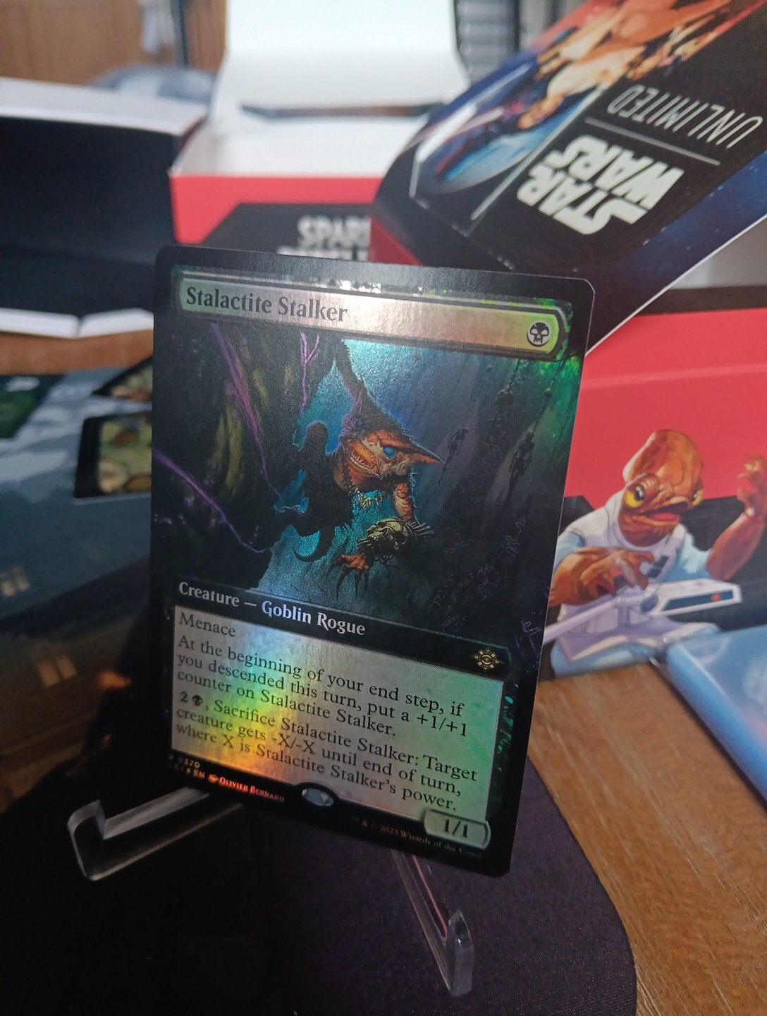 MTG Stalactite Stalker - Foil - Extended Art, The Lost Caverns of ...