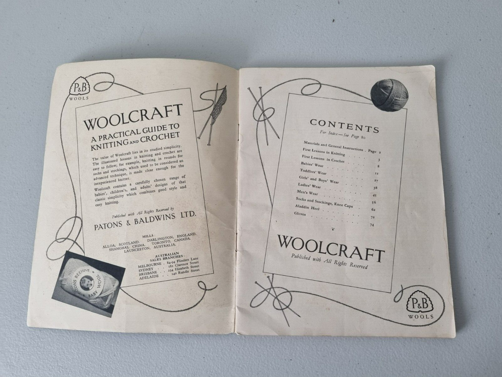 Patons Woolcraft Practical Guide to Knitting and Crochet Magazine Book ...