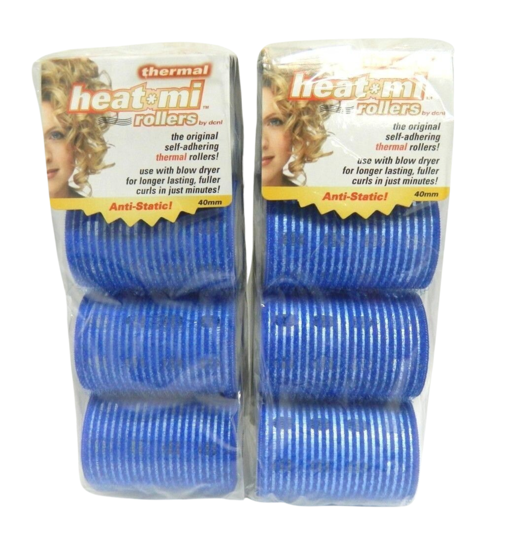 2 Pack THERMAL HEAT ROLLERS 1 1/2" 40mm ROLL CURLERS - Heat*Mi Rollers ...