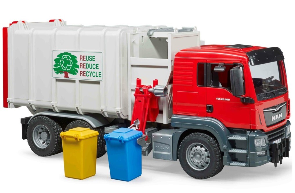Bruder: MAN Garbage Truck - Side Loading 4001702037611 | eBay