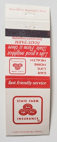 Matchcover Martinsburg West Virginia State Farm Insurance | eBay