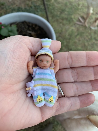 OOAK Full-Sculpt Polymer Clay Posable Dollhouse/Barbie Baby With ...