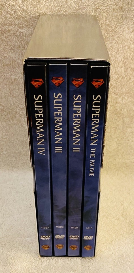 The Complete Superman Collection (DVD, 2001, 4-Disc Set) Superman 1, 2 ...