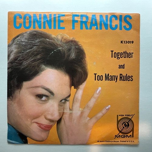 Connie Francis, Together / Too Many Rules, 7" 45rpm, Vinyl VG+ | eBay