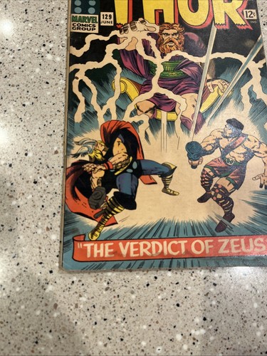 THOR #129 G/VG, 1st appearance of Ares. Stan Lee, Jack Kirby, Marvel ...