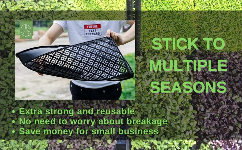 1020 Mesh Bottom Trays Soil Trays 10pack Seedling Starter Microgreen ...