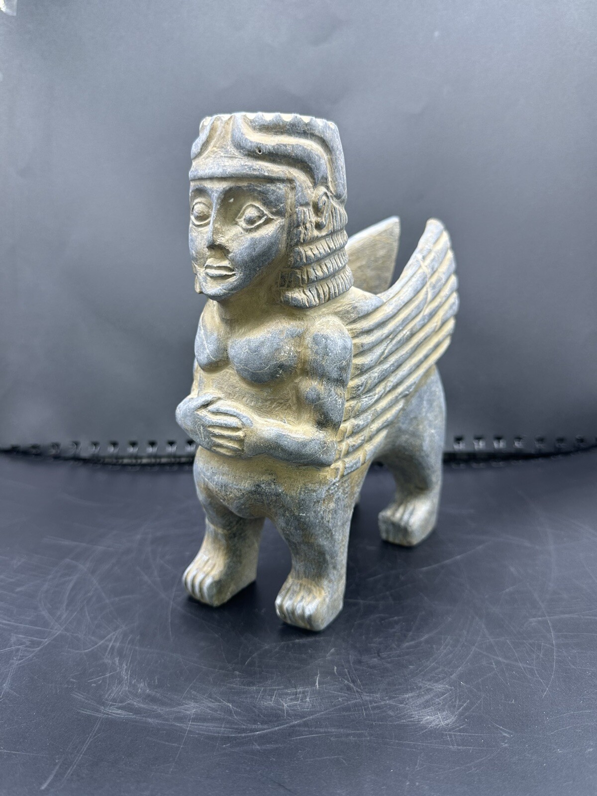 Ancient Greek Sphinx Stone Figure Depicting Mythical Creature | eBay