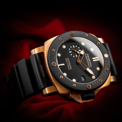 Panerai Submersible QuarantaQuattro Goldtech OroCarbo 44mm Box & Papers ...