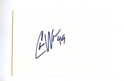 Chad Williams #49 Baltimore Ravens Autographed Signed Index Card | eBay