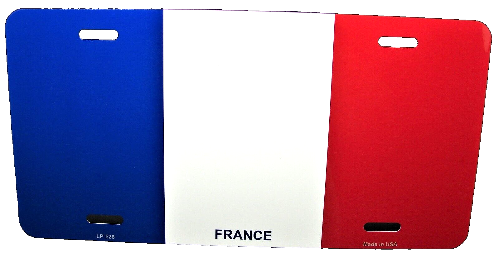 FRANCE FLAG METAL CAR NOVELTY LICENSE PLATE AUTO TAG TRICOLORE FRENCH ...