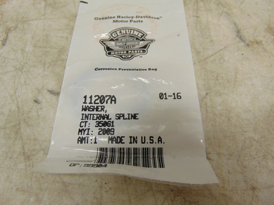 Genuine Harley Davidson Internal Spline Washer P/N: 11207A | eBay