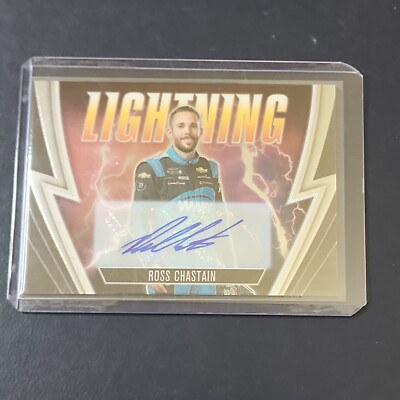 2023 Panini Chronicles Racing ROSS CHASTAIN Lightning Prizm Auto #3 | eBay