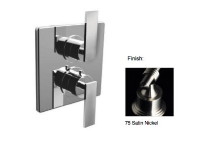 Santec 7097EM75-TM Novo Thermostatic / Diverter Control Shower Trim ...