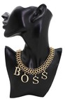 Women Attractive Fashion Necklace Gold Mesh Metal Chain Fun BOSS ...
