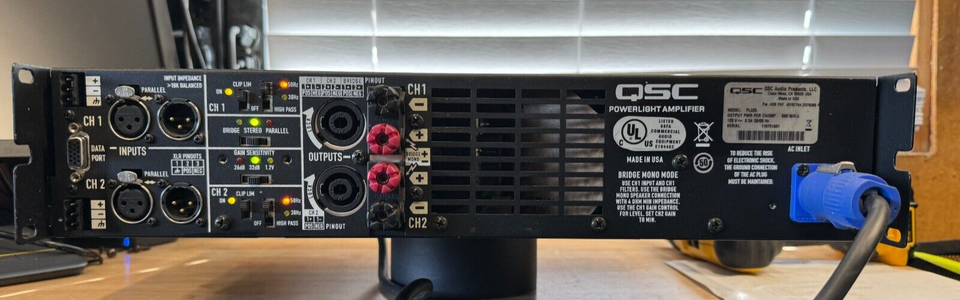 QSC PL325 Powerlight 3 Series Two-Channel Power Amplifier | eBay