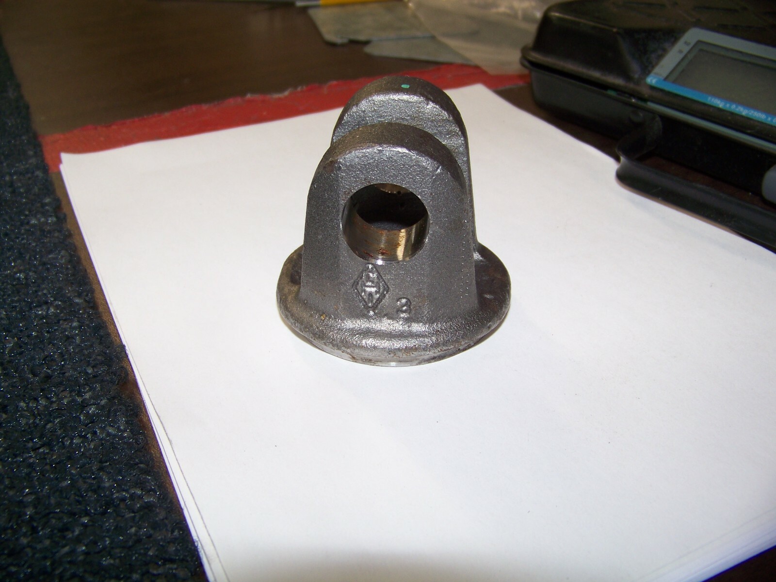 K&S Tool Cylinder End Plug Clevis 2" Ears 7/8" Bore 2 3/4" Flange ...