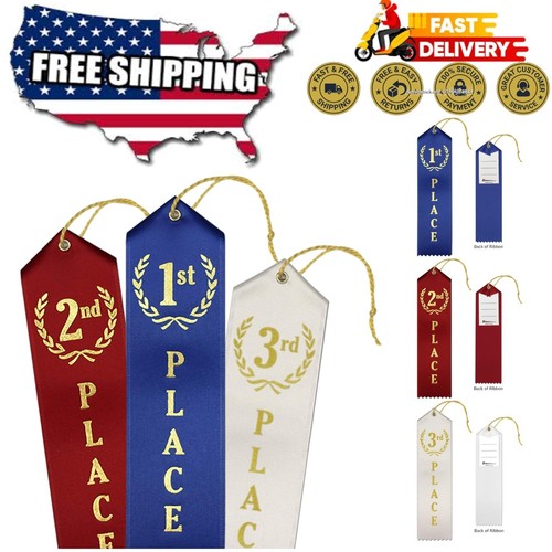 Eco-Friendly Award Ribbons: 36 Total with Card & String for 1st, 2nd ...
