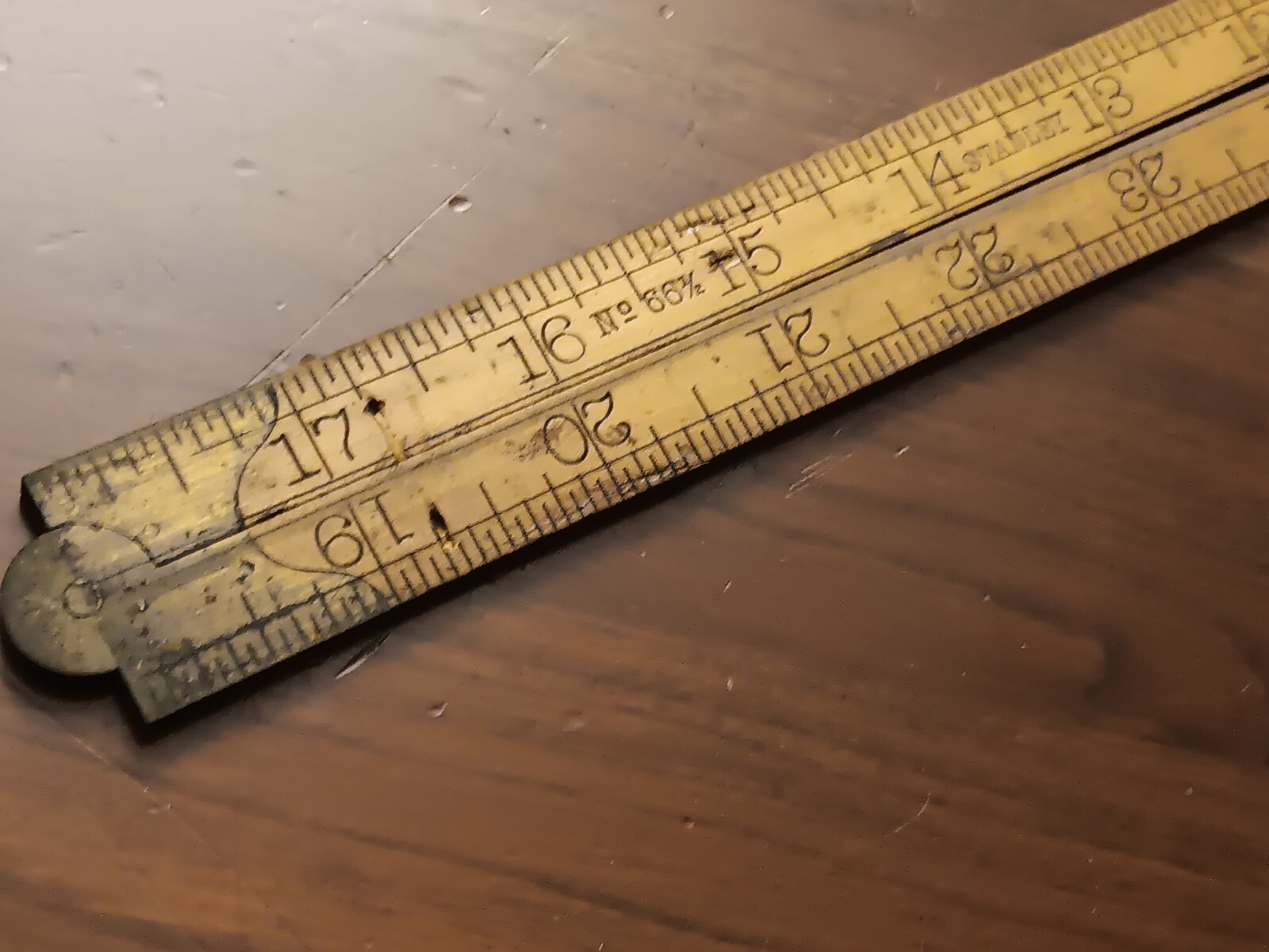 Vtg Stanley #66 1/2 Boxwood Folding 36" Ruler USA | eBay