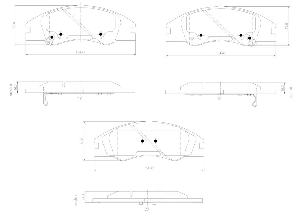 Disc Brake Pad Set Synergy WSD1074CH | eBay