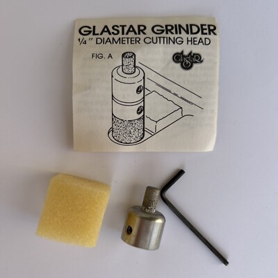Vintage - Glastar Grinder 1/4" diameter Cutting Head | eBay