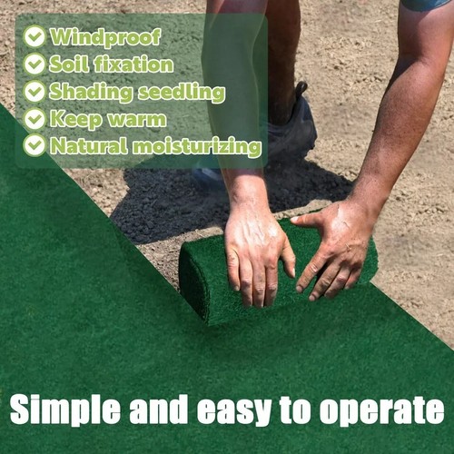 Grass Seed Mat Roll Biodegradable Lawn Seed Mat Grass Seed Germination ...