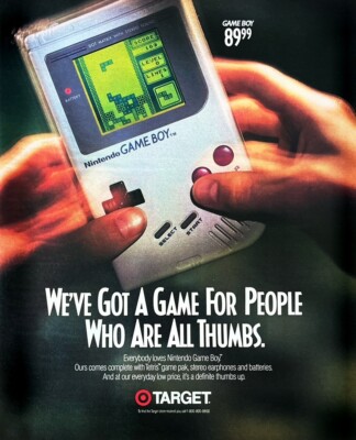 1991 NINTENDO GAME BOY AD Original Vintage Print Ad NO GAME, AD ONLY ...