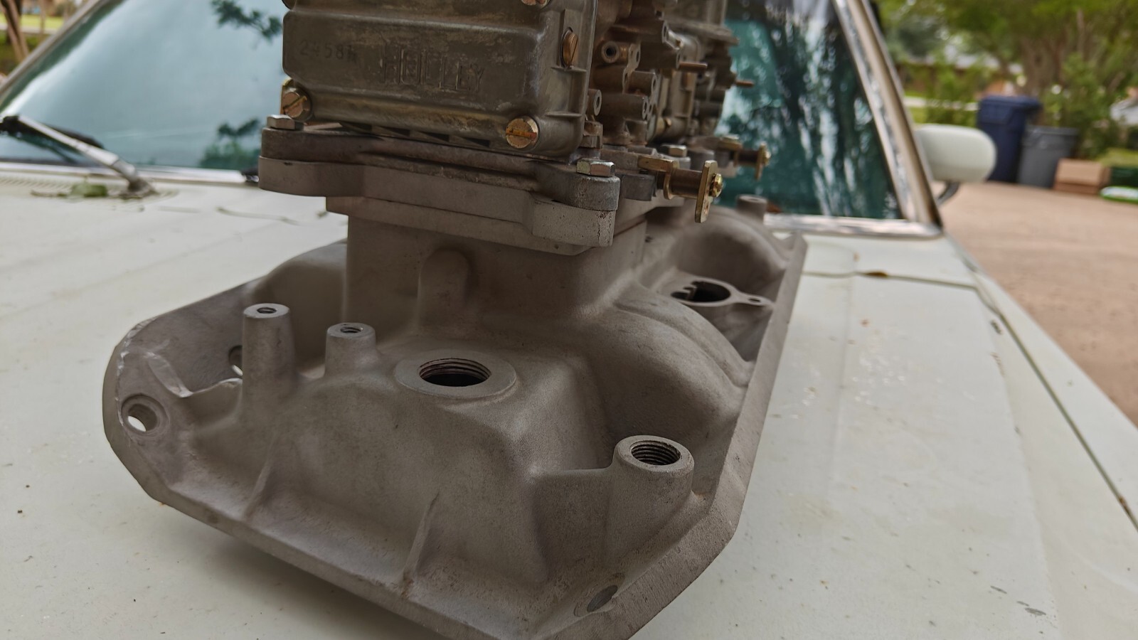 Offenhauser AMC Aluminum 2x4 Dual Quad Intake Manifold Offy 5785 for ...