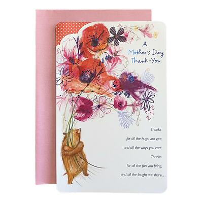 Mother's Day Greeting Card - A Mother's Day Thank - You Thanks for all ...