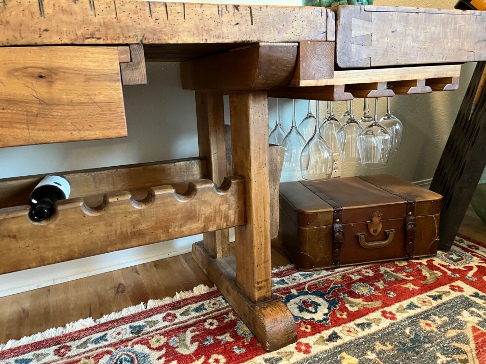 Vintage Custom Italian Carpenters Workbench | eBay