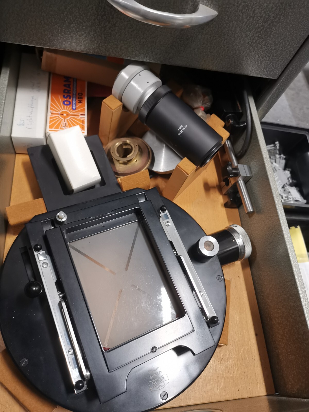 Zeiss Ultraphot 2 Mikroskop mit viel Zubehör (ähnlich Zeiss Universal ...