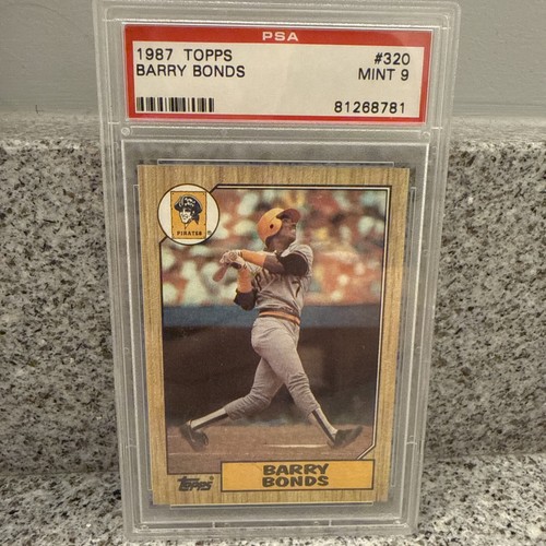 Barry Bonds 1987 Topps #320 PSA 9 MINT! Rookie RC | eBay
