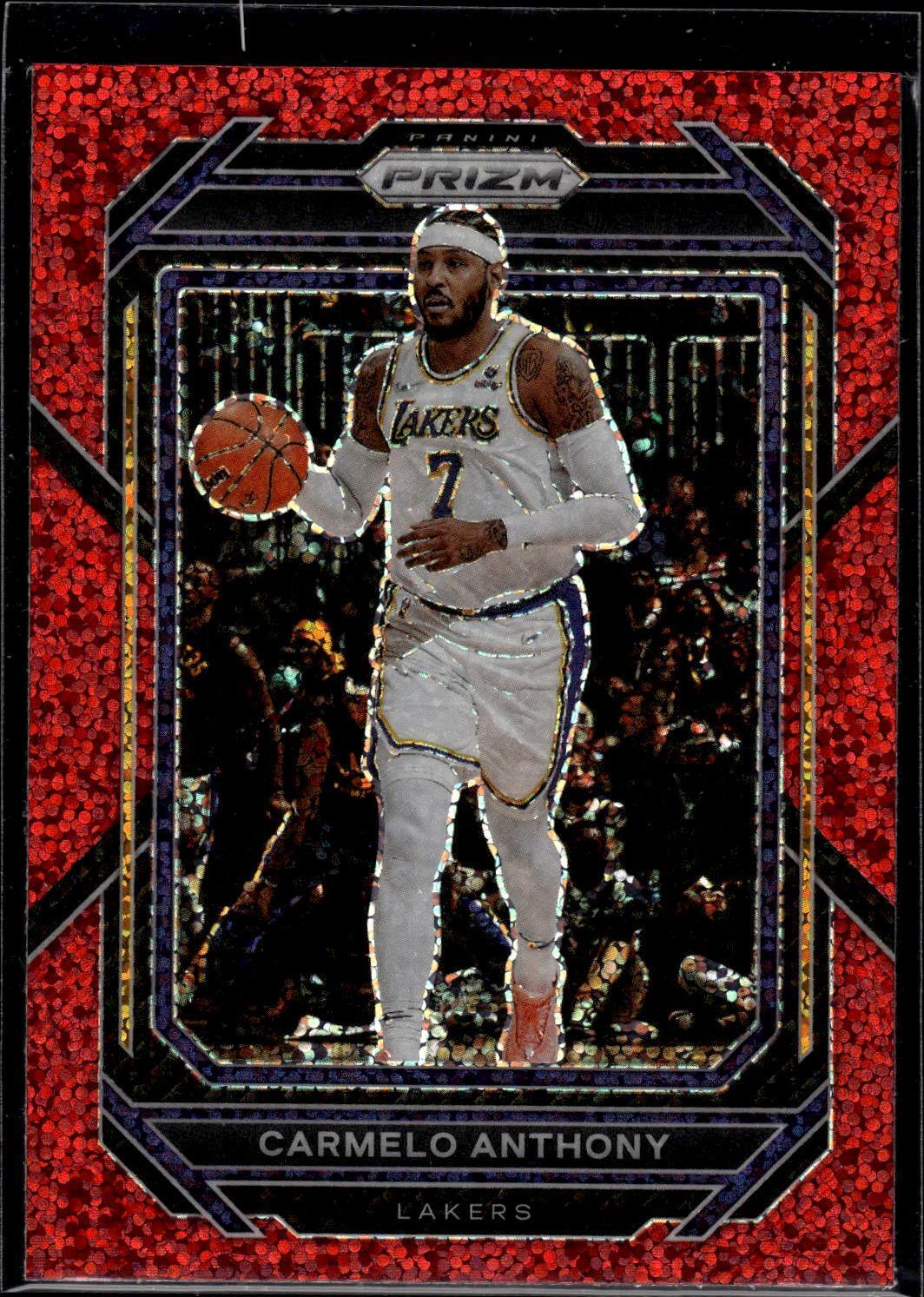 2022-23 Panini Prizm - Red Sparkle Prizm #144 Carmelo Anthony for sale ...