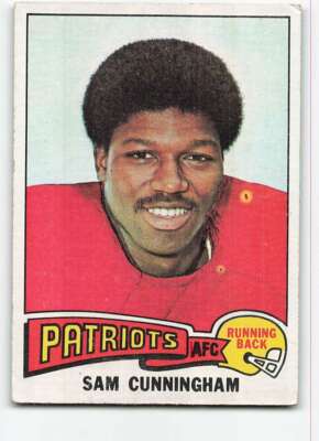 1975 Topps #13 Sam Cunningham EX Excellent Patriots | eBay