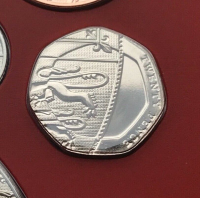 2015 TWENTY 20 PENCE SHIELD COIN 4TH PORTRAIT BRILLIANT UNCIRCULATED BU ...
