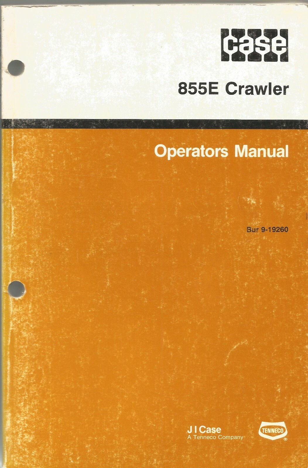 Case 855E Crawler Loader Tractor Operator's Manual | eBay